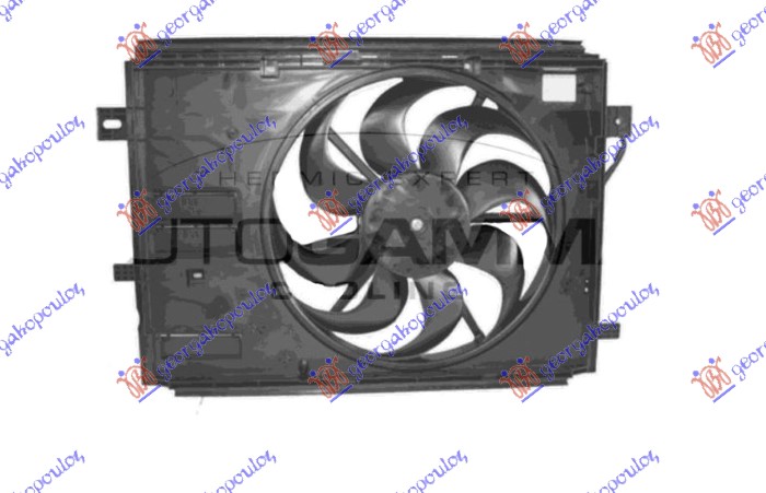 VENTILAT 1.2BEN 1.5-1.6DIZ 428mm 2P 250W OPEL COMBO (2018-) (OEM: 3689412, 9806313880)