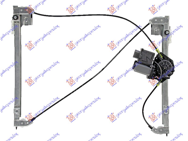 PODIZAC PREDNJEG PROZORA EL. SA MOTOROM 3 VRATA Leva str. SEAT IBIZA (1999-2002) (OEM: 6K3837401G)