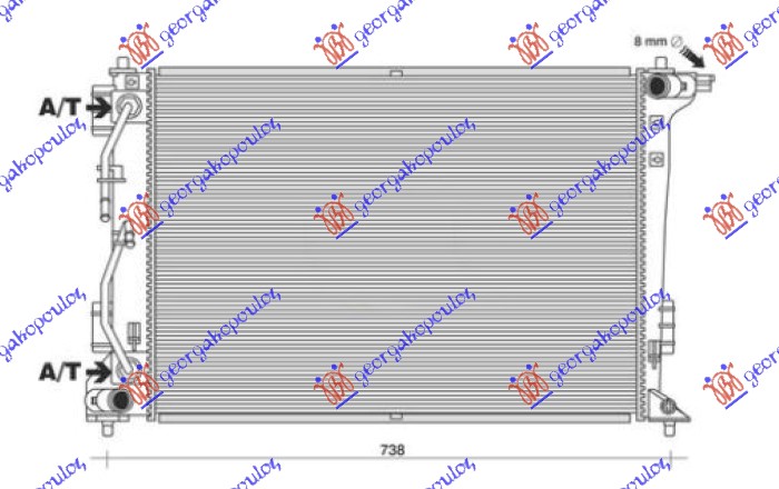 HLAD. MOT. 2.0 BEN AUTO (640×485) KOREJA HYUNDAI TUCSON (2015-2018) (OEM: 25310-D3550, 25310D3550)