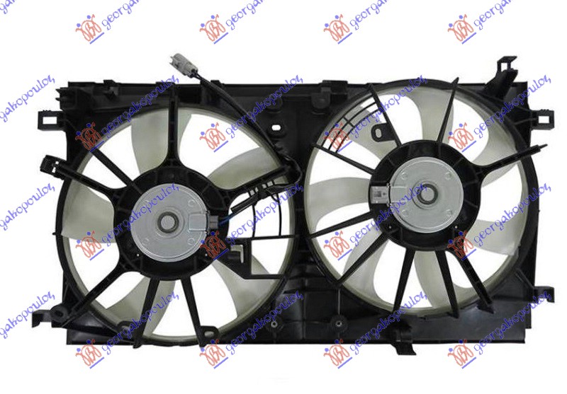 VENTILATOR DUPLI KOMPLET 1.8 HIBRID TOYOTA PRIUS (2016-2019) (OEM: 1636137060, 1636137070, 1636336160)