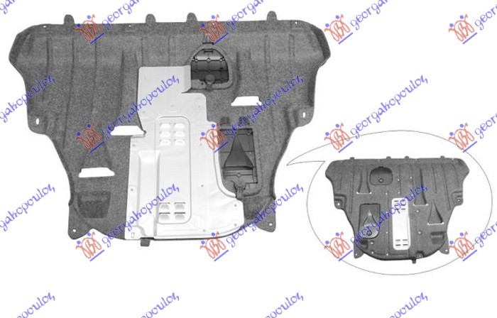 ZASTITA MOTORA PLASTICNA JEEP CHEROKEE (2014-2019) (OEM: 68102261AG)