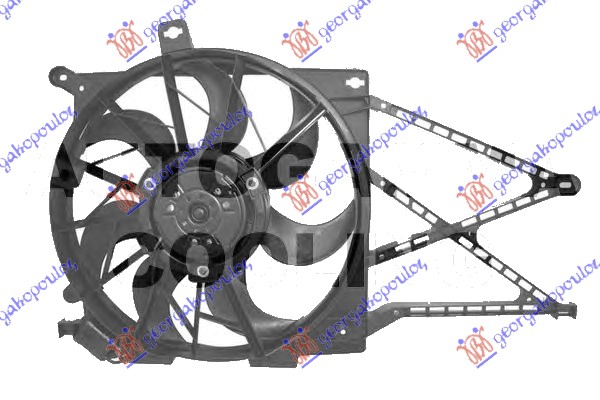 VENTILATOR KOMPLET BENZ. (Z14XER-Z18XE) OPEL ZAFIRA (2005-2012) (OEM: 1314552)