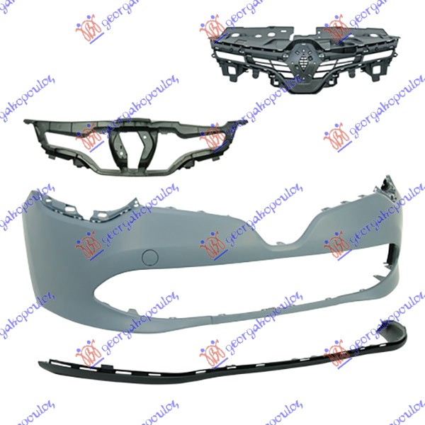 PREDNJI BRANIK PM (4 DELA) RENAULT CLIO (2013-2016) (OEM: 620220826R)