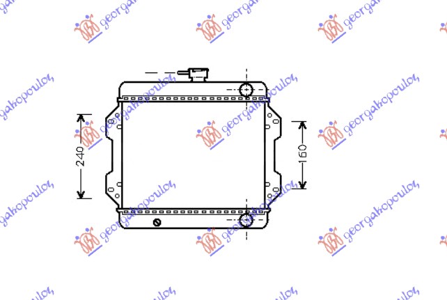 HLADNJAK MOTORA 1.0CC (30×38) SUZUKI JEEP (SJ410) SAMURAI (1979-1988) (OEM: 1770080000, 1770080001, 1770080002)