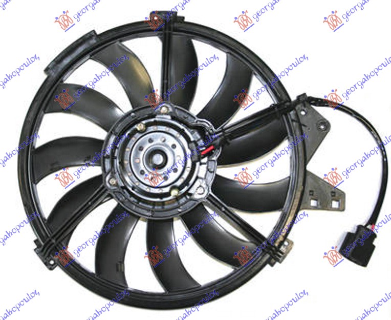 VENTILATOR (MOTOR+ELISA) BENZIN-DIZEL AUDI A2 (2000-2005) (OEM: 8Z0959455C)