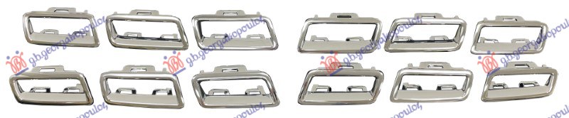 LAJSNA MASKE HROM (SET 12 KOM) MERCEDES GLA (X156) (2017-2020) (OEM: 1568809101)