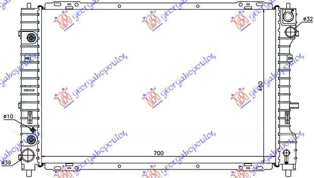 HLADNJAK 3.0i – 24V (69.7X46.7) M/A FORD MAVERICK (2000-2008) (OEM: 4106727)