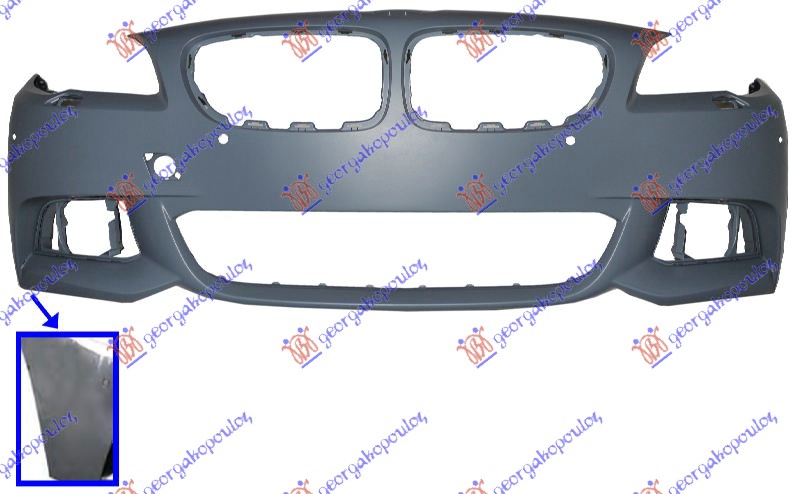 PREDNJI BRANIK PRAJMER (PDS) (PRSKALICE) (KAMERA) (M-TECH) BMW SERIES 5 (F10/11) (2010-2013) (OEM: 51118048669)