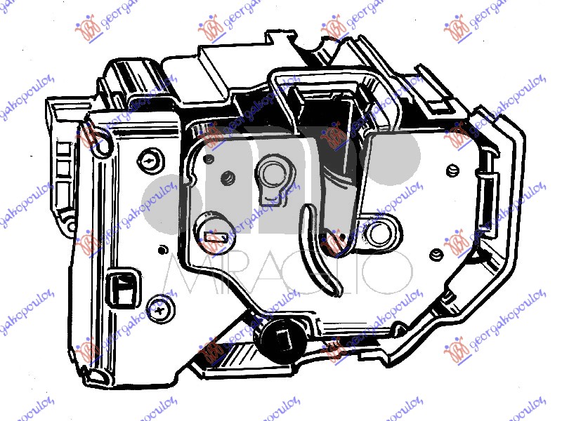 BRAVA ZADNJIH VRATA CENT.ZAKLJUCEM BEZ ALAR 5PIN Leva str. ALFA ROMEO GIULIETTA (2010-) (OEM: 50509887, 71775809)