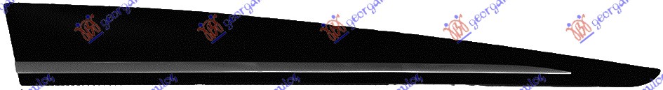 LAJSNA PREDNJIH VRATA (SA SIVOM LAJSNOM) Desna str. RENAULT CLIO (2013-2016) (OEM: 801861012R)