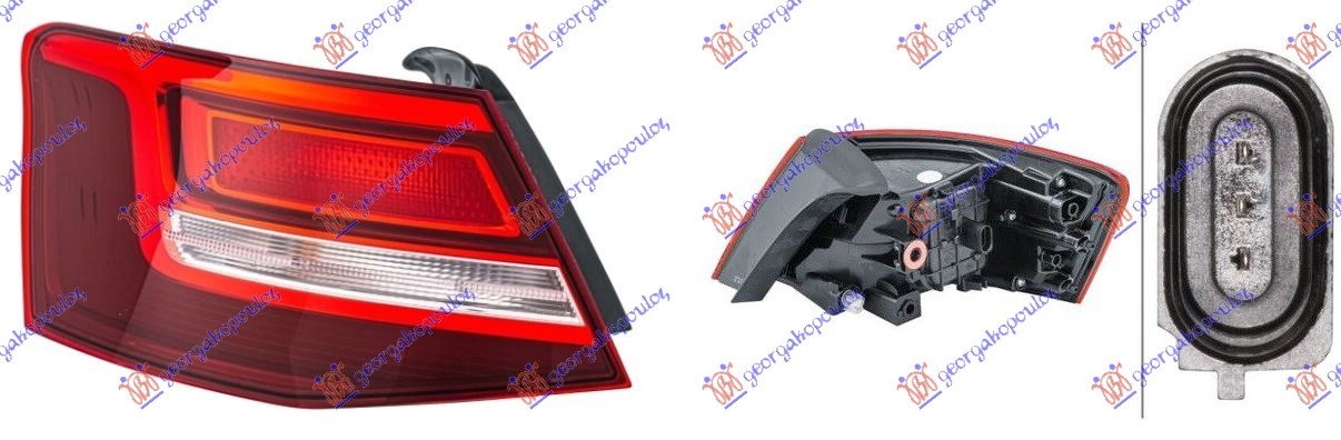 STOP LAMPA SPOLJNA LED (HELLA) Leva str. AUDI A3 3D/SPORTBACK (2016-2020) (OEM: 8V3 945 069, 8V3945069)