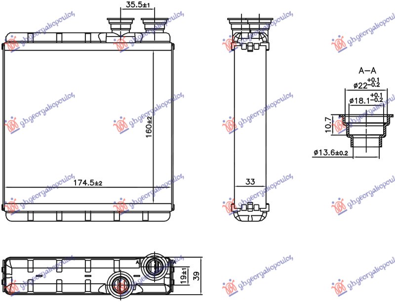 GREJAC KABINE (+/-AC) VW POLO (2021-) (OEM: 2Q0819030A)