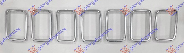 PVC MASKA OKVIRI SREB SET 7 KOM TOURING JEEP GRAND CHEROKEE (2017-2021) (OEM: 6ML10SZ7AA)