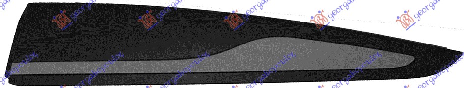 LAJSNA ZADNJIH VRATA (SA SIVOM LAJSNOM) Leva str. RENAULT CLIO (2016-2019) (OEM: 808776993P)