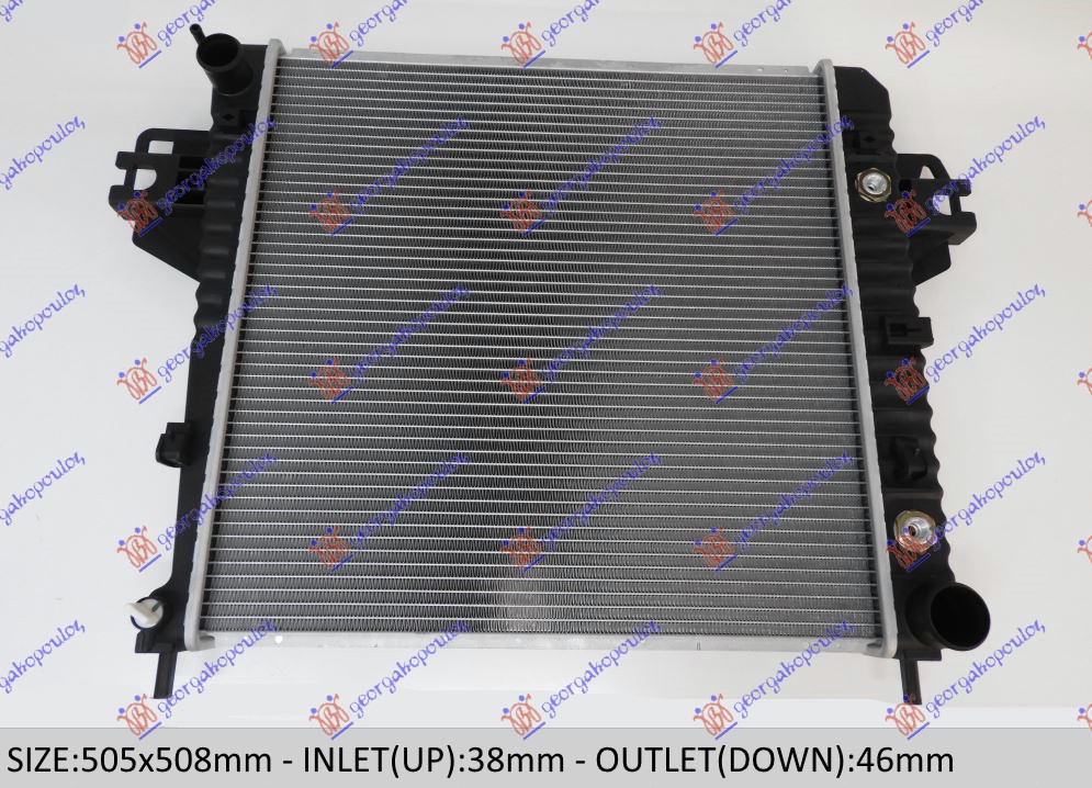 HLADNJAK MOTORA 3.7cc (50.5×50.8) JEEP CHEROKEE (LIBERTY) (2002-2008) (OEM: 52079728AB)