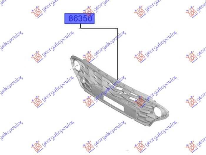 PVC MASKA (O) HYUNDAI i10 (2019-) (OEM: 86350-K7000, 86350K7000)