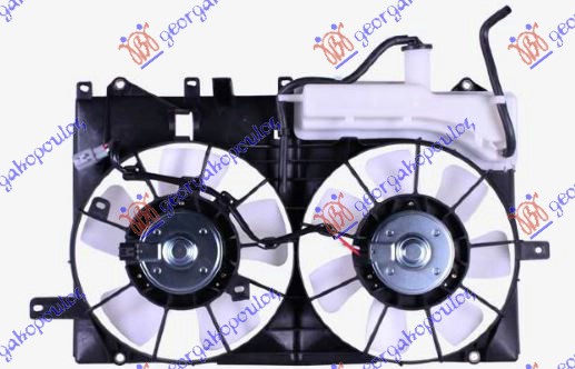 VENTILATOR KOMPLET (DUPLI) BENZIN TOYOTA PRIUS (2004-2009) (OEM: 1636121040, 1636128080, 16363-21030)