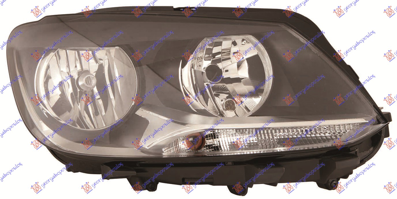 FAR ELEKTRICNI (H7 / H 15) (SA MOTOROM) (DEPO) Desna str. VW CADDY (2010-2015) (OEM: 1T1941006G)