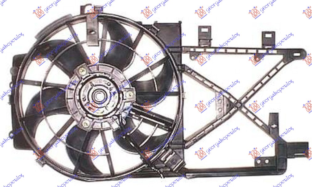 VENTILATOR KOMPLET 1.7 TD +A/C OPEL VECTRA B (1996-1998) (OEM: 1341160)