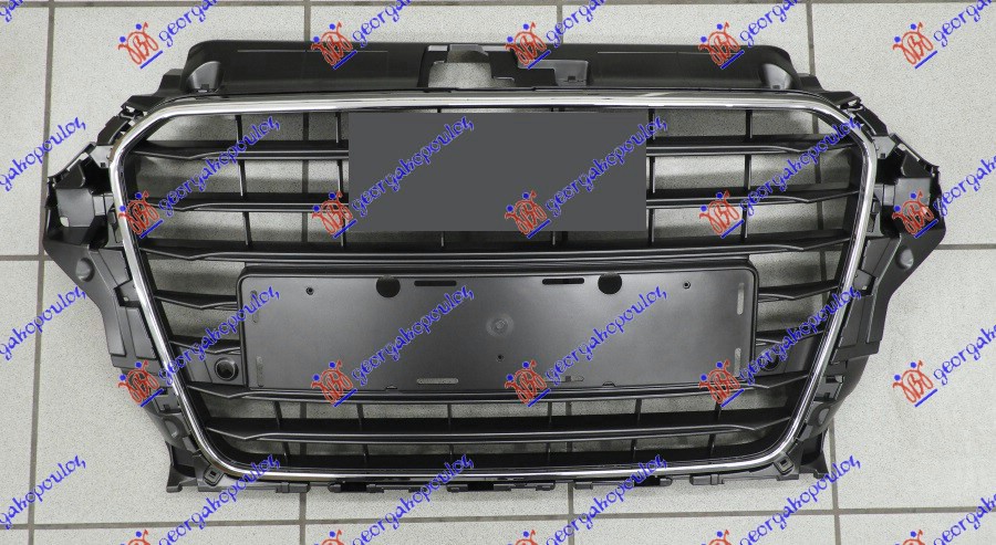 PVC MASKA SIVA SA HROM OKVIROM (PDS) AUDI A3 3D/SPORTBACK (2012-2016) (OEM: 8V38536511QP)