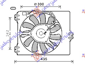 VENTILATOR A/C 1.9 JTD-DDiS FIAT SEDICI (2007-) (OEM: 71746875)