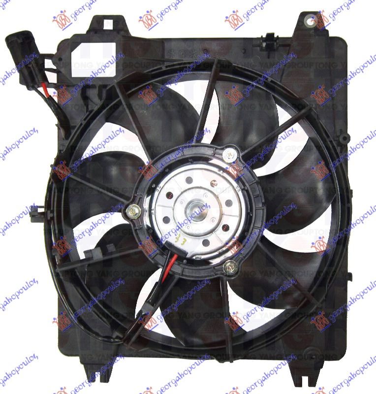 VENTILATOR KOMPLET +/- A/C 1.4 DIZEL PEUGEOT 107 (2006-2012) (OEM: 1253H2, 1308CH, 163622-8EA02)