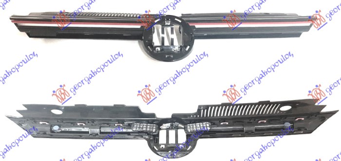 PVC MASKA GTI CRVENA LAJSNA VW GOLF VIII (2019-) (OEM: 5H0853651T 041, 5H0853651T041, 5H0853653)