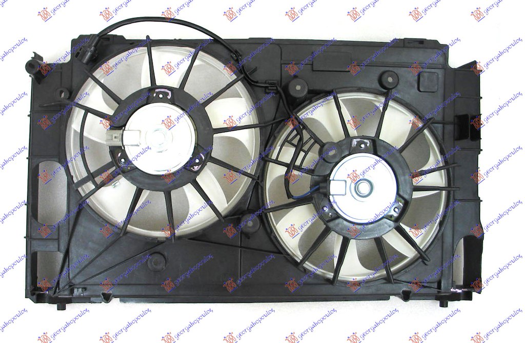 VENTILATOR DUPLI KOMPLET TOYOTA PRIUS (2012-2016) (OEM: 16363-37010, 1636337010, 16711-37040)