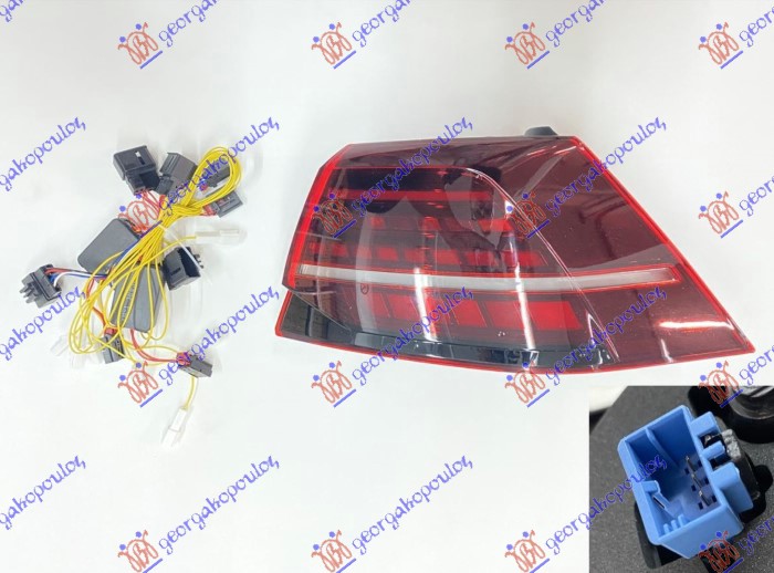 STOP LAMPA SPOLJASNJA LED DYNAMIC Desna str. VW GOLF VII (2016-2019) (OEM: 5G0945208G)