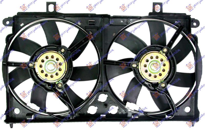 VENTILATOR KOMPLET (DUPLI) BENZIN-DIZEL CITROEN SAXO (1999-2004) (OEM: 1308L8)