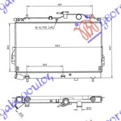 HLADNJAK MOTORA 1.5 CRDi +/ – AC (36×62.4) HYUNDAI MATRIX (2001-2008) (OEM: 25310-17800, 2531017800)