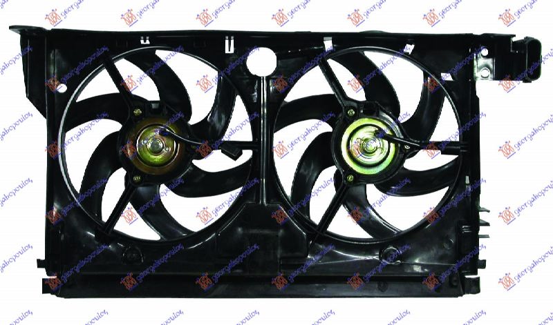 VENTILATOR KOMPLET (DUPLI) BENZIN – DIZEL (+A/C) PEUGEOT 406 SDN (1996-2005) (OEM: 1308L0)