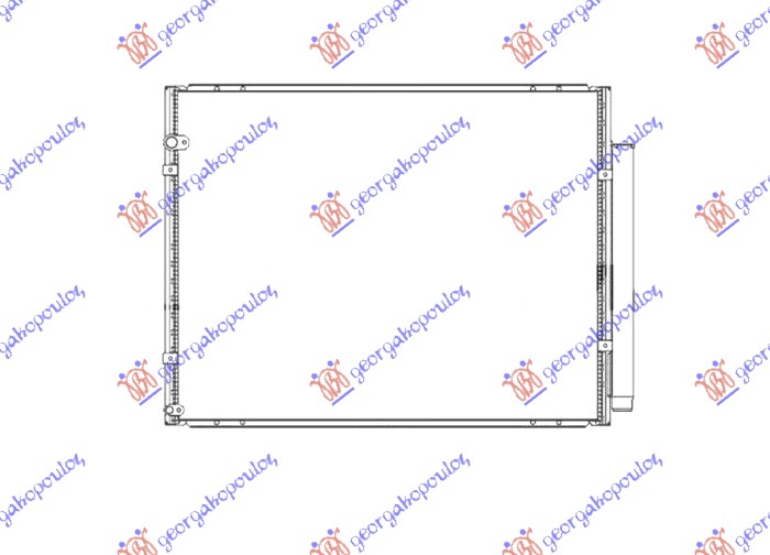 HLAD. KLIME (RX350) 3.5 BEN AUTO 695×510 LEXUS RX 330/350/400 (2003-2009) (OEM: 88460-48080, 8846048080, 8846048081)