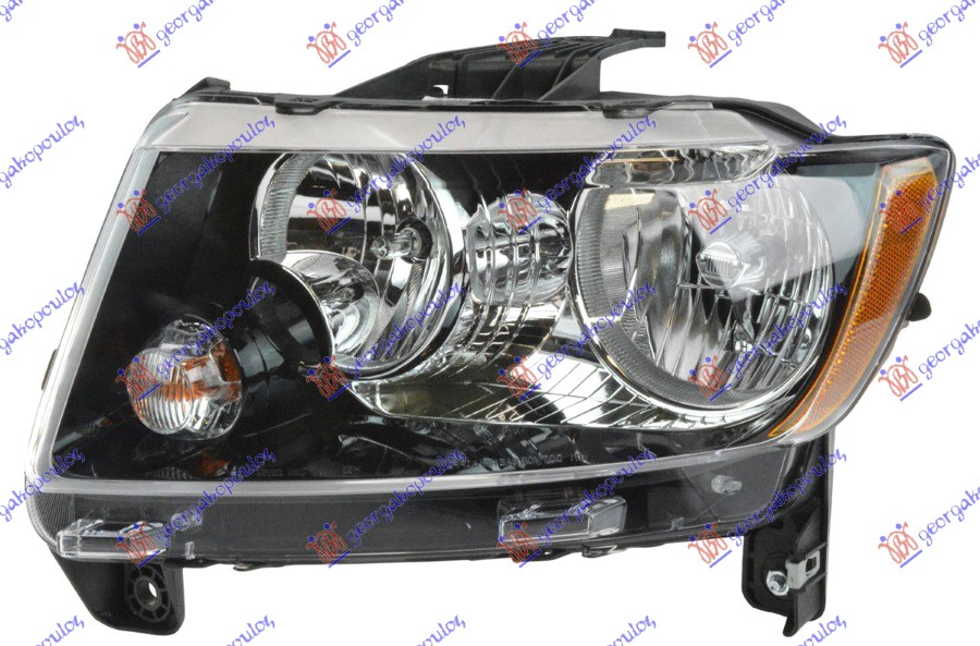 FAR CRNI (DEPO) Leva str. JEEP COMPASS (2011-2016) (OEM: 68171215AA)