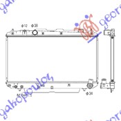 HLADNJAK 2.0 D4d +/-AC (37.5×73.8×25)(KOYO) TOYOTA RAV 4 (XA20) (2000-2005) (OEM: 1640027060, 1640027061)