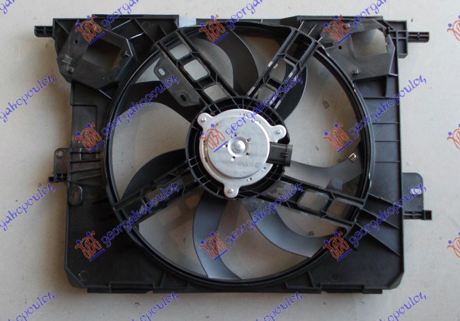 VENTILATOR KOMPLET 0.9-1.0 BENZIN (410mm) SMART FORTWO (2014-) (OEM: 214812232R, 4539064300)