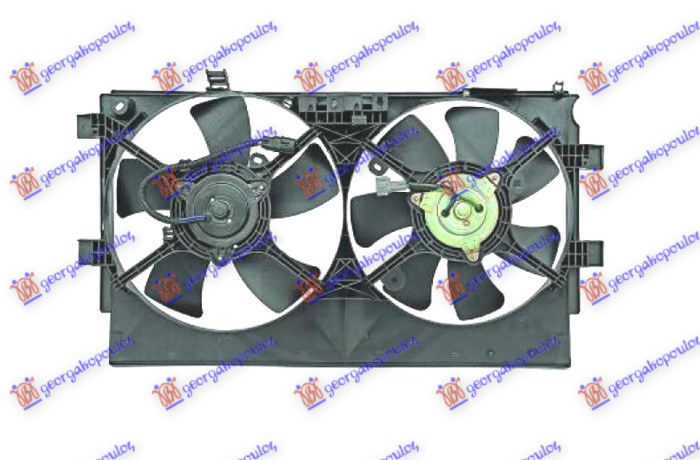 VENTILATOR (1.8/2.0/2.2 DIZ) (2+4 DZEKA) MITSUBISHI OUTLANDER (2007-2011) (OEM: 1355A101)