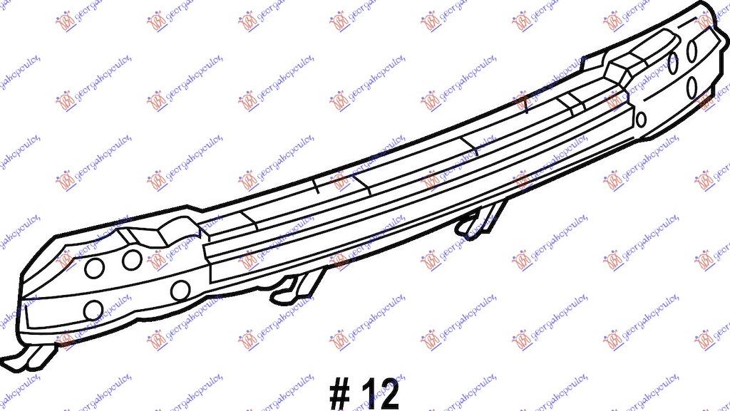 SINA ZADNJEG BRANIKA CHEVROLET CAPTIVA (2007-2012) (OEM: 20904950, 96660254)