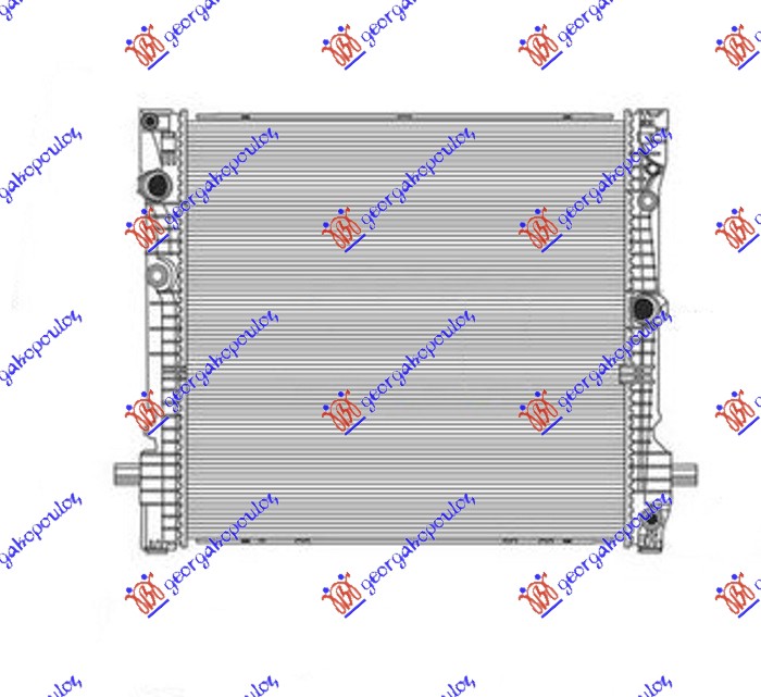 HLADNJAK MOTORA 3.0 BENZIN 2.9 DIZEL (615×588) BMW X4 (G02) (2018-) (OEM: 17118642742)