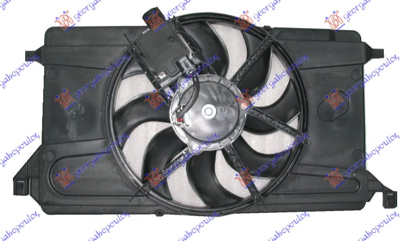 VENTILATOR KOMPLET 1.4-1.6 BENZIN +A/C FORD FOCUS C-MAX (2003-2007) (OEM: 1344539)