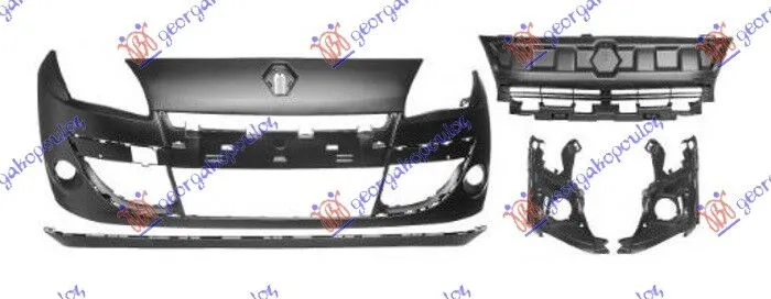 PREDNJI BRANIK (SA/BEZ PRSKALICE) (A KVALITET) RENAULT SCENIC/GRAND SCENIC (2009-2012) (OEM: 620222226R)