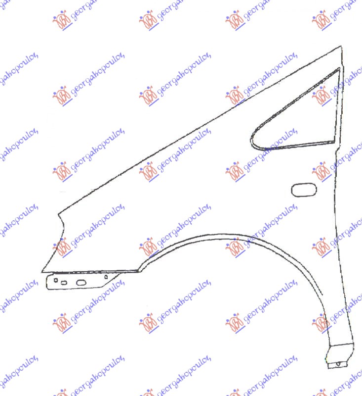 BLATOBRAN 00- Leva str. FORD GALAXY (1995-2006) (OEM: 1114747)