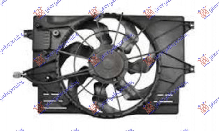 VENTILATOR KOMPLET 1.0-1.4 BENZIN (425mm) HYUNDAI ELANTRA (2015-2019) (OEM: 25380F3300)