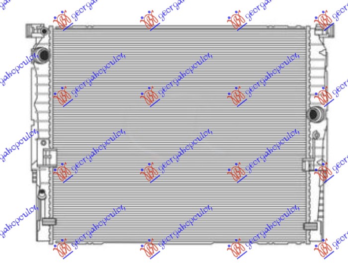 HLADNJAK MOTORA 2.0-3.0 BENZIN (630×536) BMW SERIES 7 (G11/G12) (2015-2019) (OEM: 17118650745, 17118686026, 17118743664)