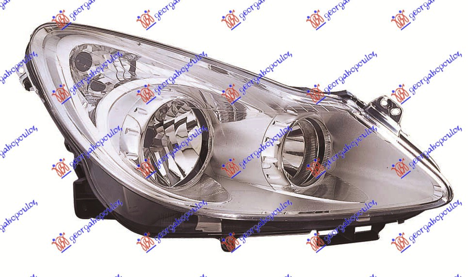 FAR -11 VALEO Desna str. OPEL CORSA D (2006-2015) (OEM: 93189358)