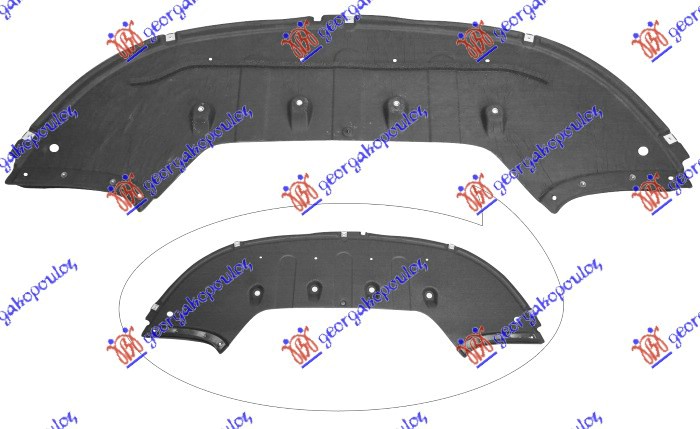 ZASTITA MOTORA PREDNJA PLASTICNA KIA OPTIMA (EXPORT TYPE) (2019-19) (OEM: 29110-D5500, 29110D5500)