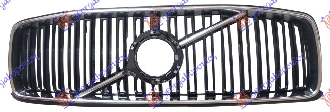 PVC MASKA KOMPLET CRNA / HROM VOLVO XC90 (2014-2020) (OEM: 31383913, 31425931)