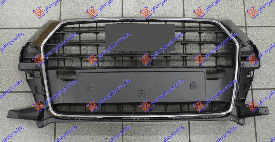 PVC MASKA (SIVA/HROM) (BEZ TABLICE) AUDI Q3 (2014-2018) (OEM: 8U0853651P)