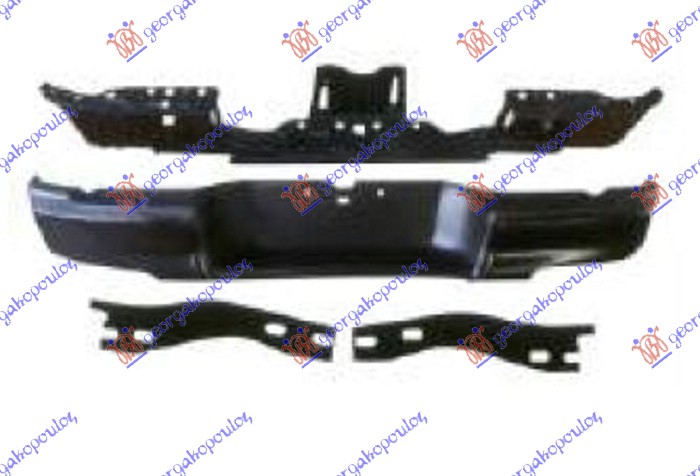 ZADNJI BRANIK CRNI KOMPLET TOYOTA HI-LUX 2WD/4WD (2015-2020) (OEM: PC176-0K000, PC1760K000)
