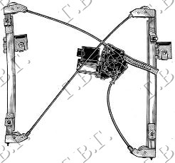 PODIZAC PREDNJEG PROZORA ELEKTRICNI 5 VRATA COMFORT (A KV) Leva str. VW POLO (1999-2001) (OEM: 6N4837461D)